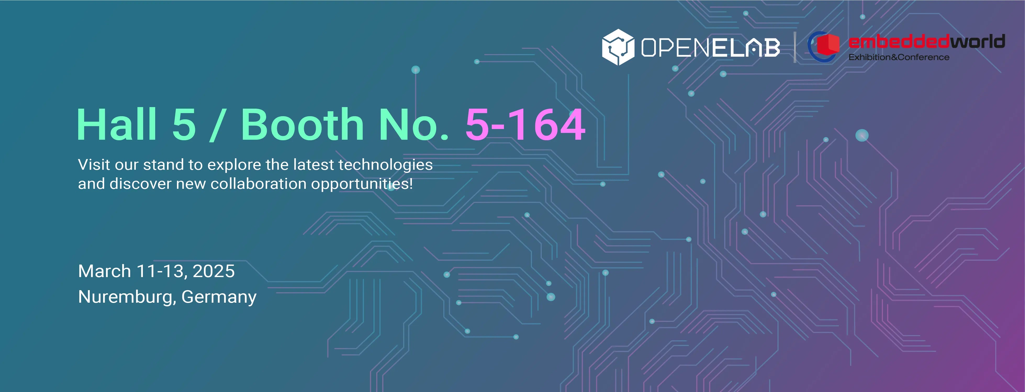 📣 OpenELAB auf der embedded world 2025 - Seien Sie dabei! – OpenELAB GmbH