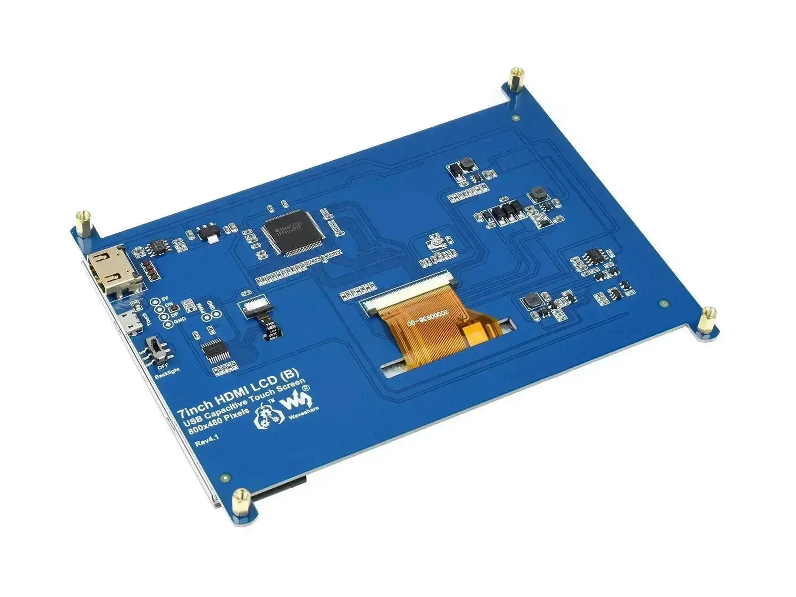 Waveshare 7 Zoll kapazitiver Touchscreen 800*480 HDMI – OpenELAB GmbH